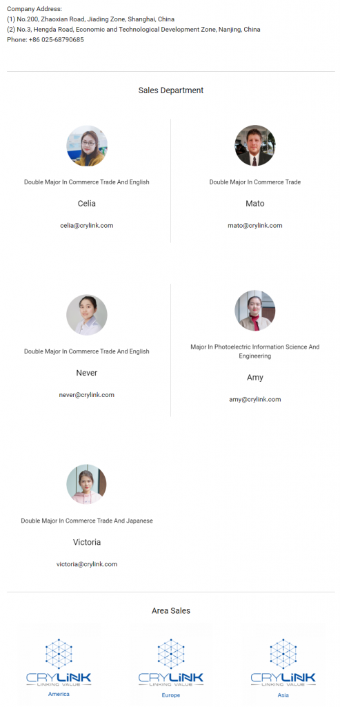 Sales - Dpssl Crylink